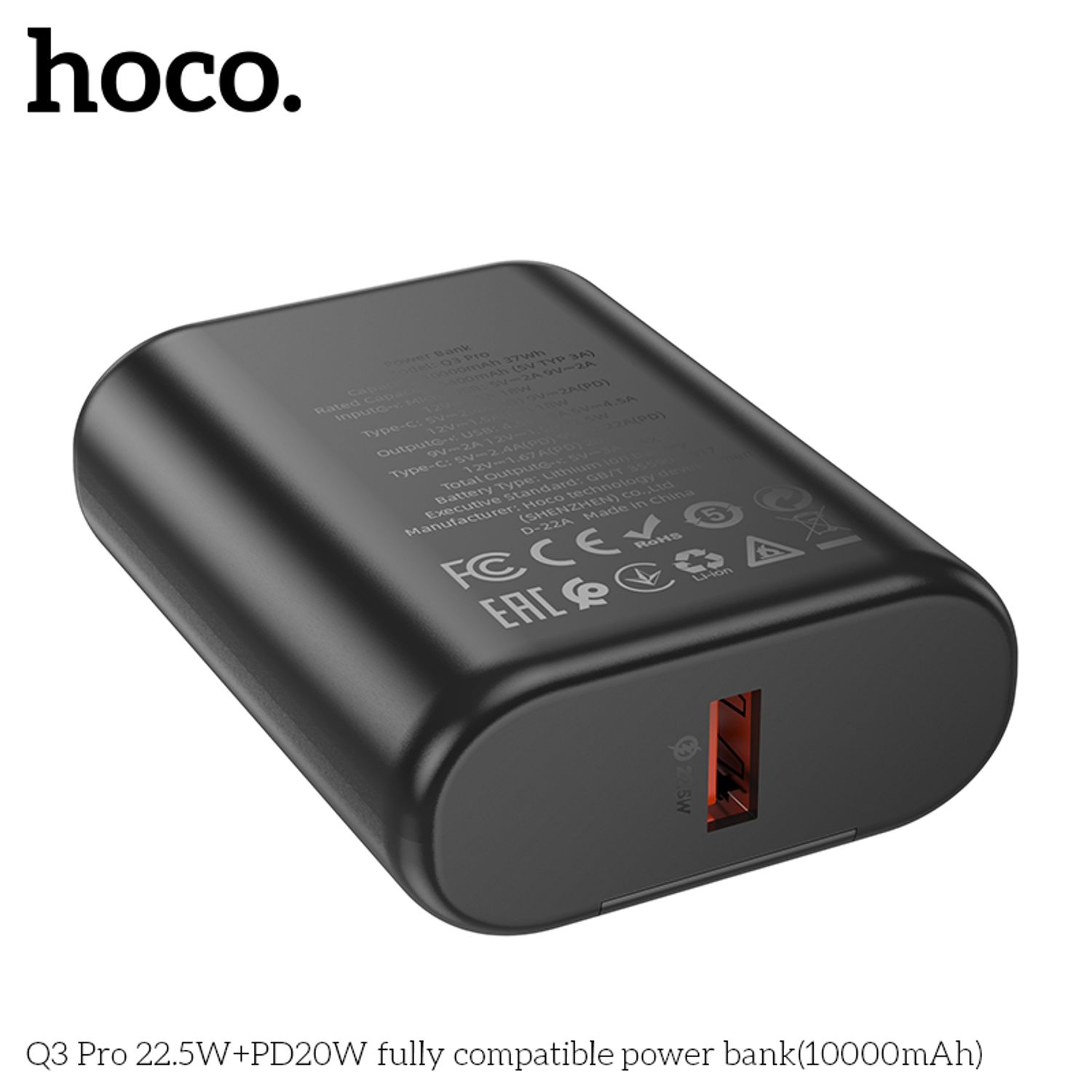 Hoco Q3 Pro Зөөврийн цэнэглэгч