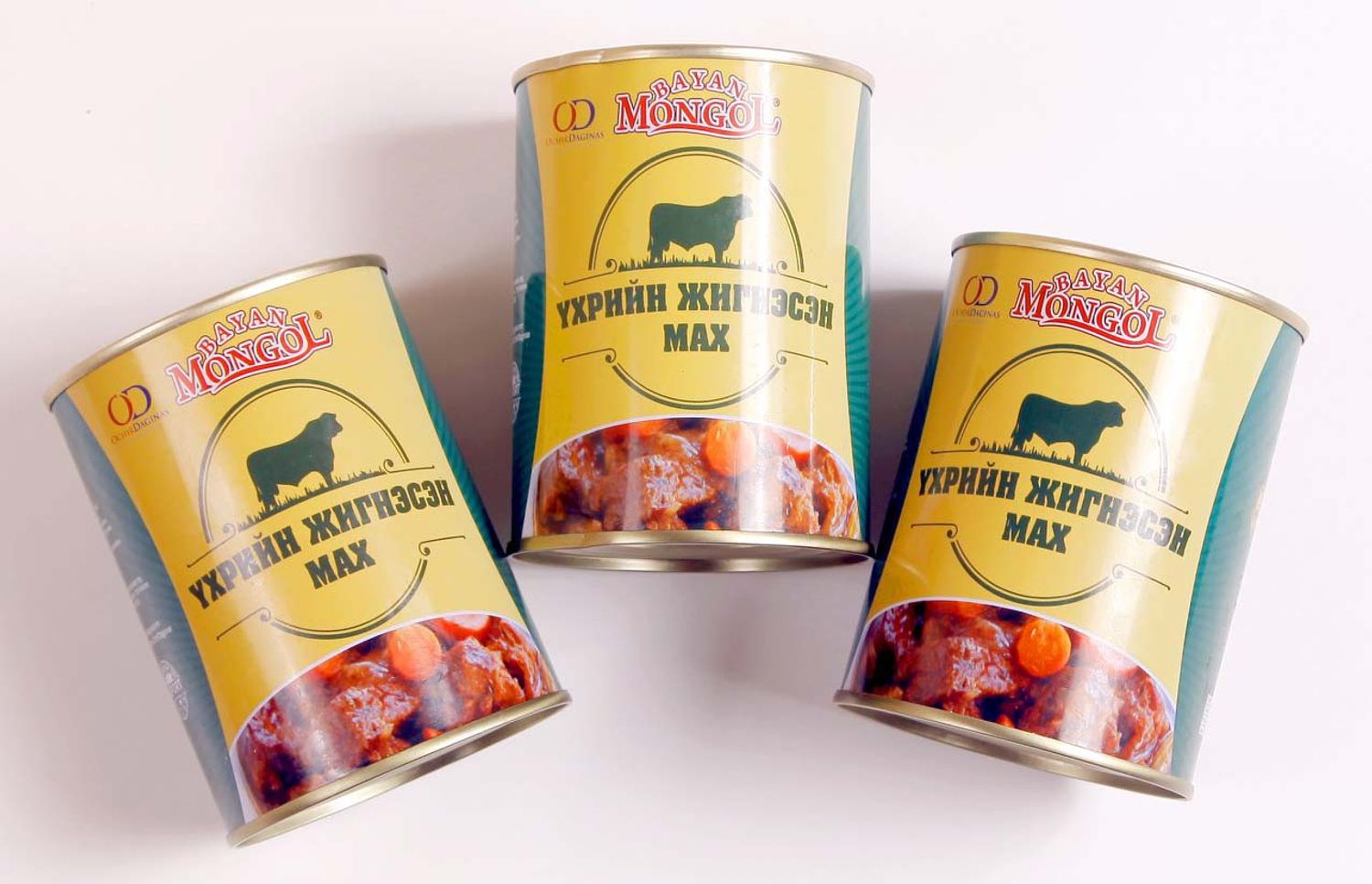 Жигнэсэн мах үхэр адууны лаазтай 340г Баян Монгол