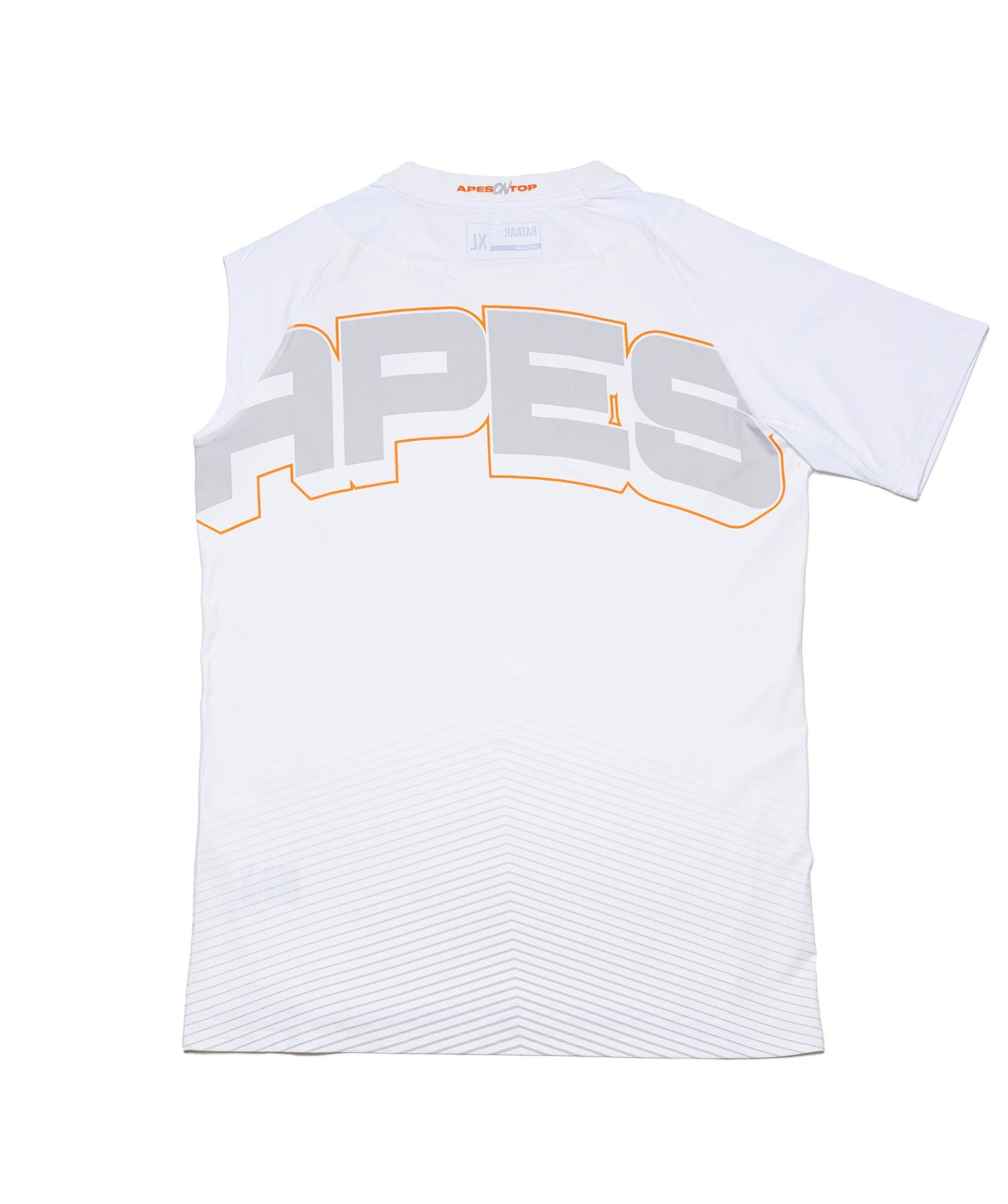 SG APES x BATAAR White One Arm Short Sleeve