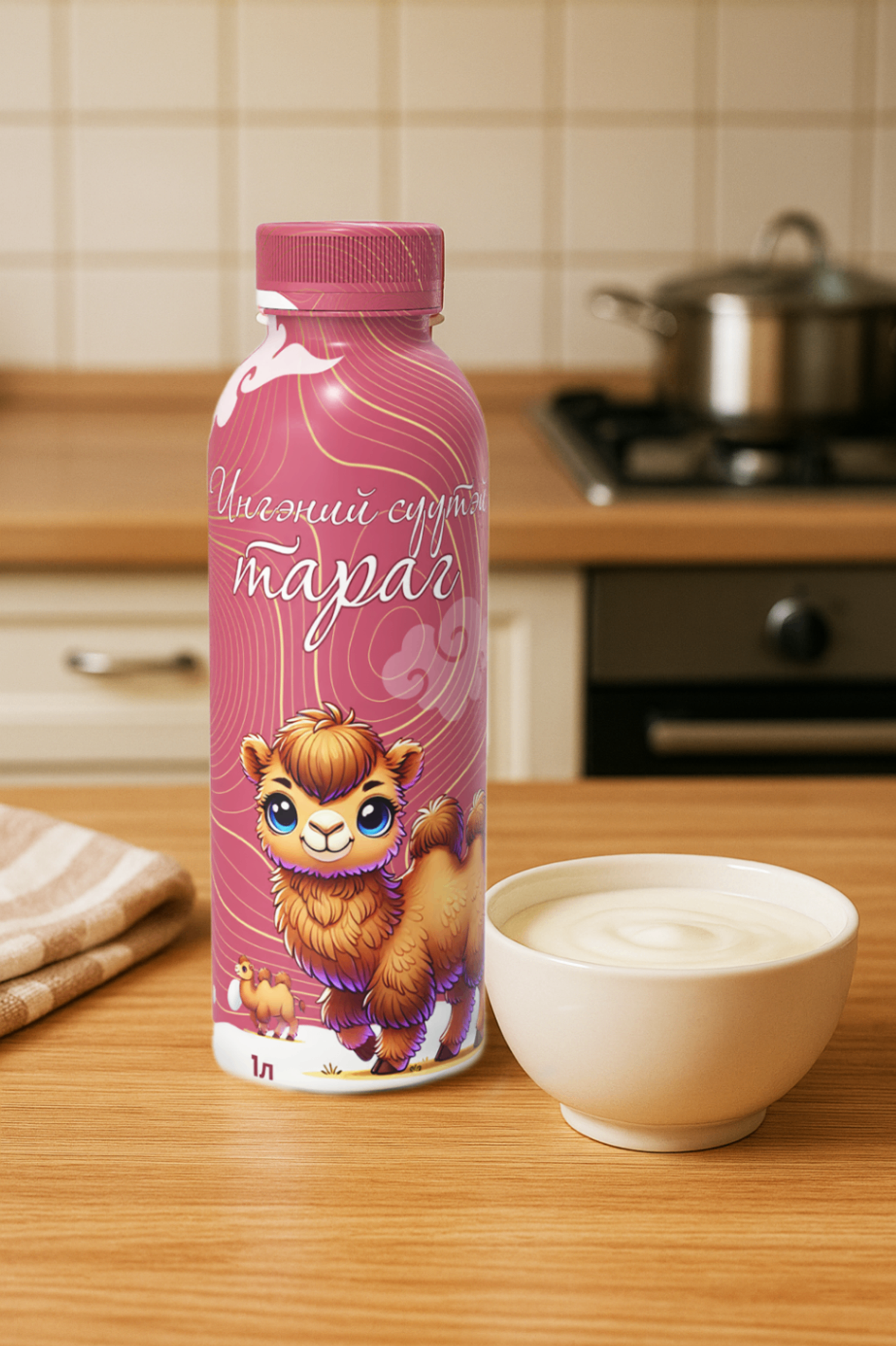 Camel milk yogurt /1L/ | CAMWELL BRAND - SOLID PARTNERS GROUP LLC