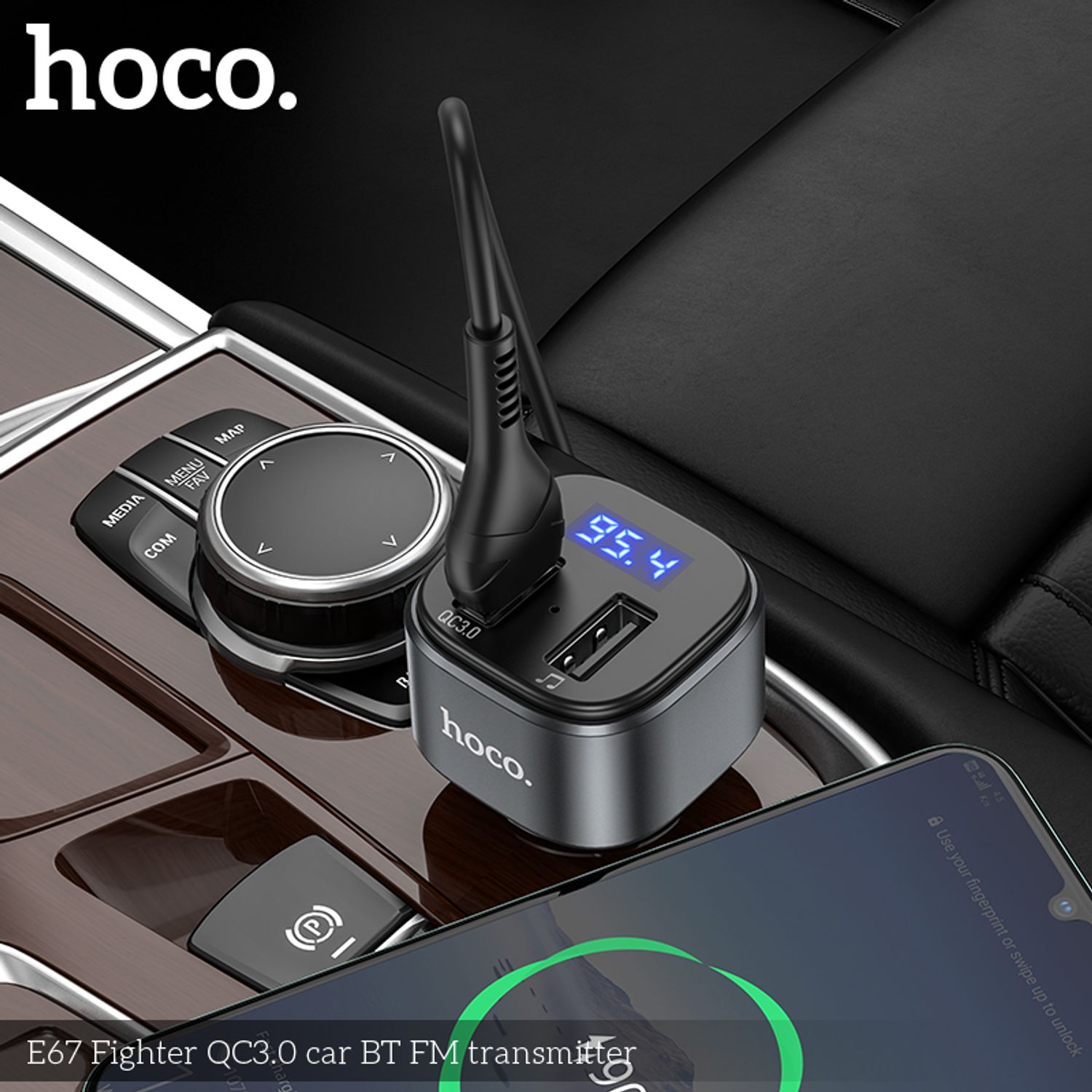 Hoco E67 цэнэглэгчтэй FM хүлээн авагч