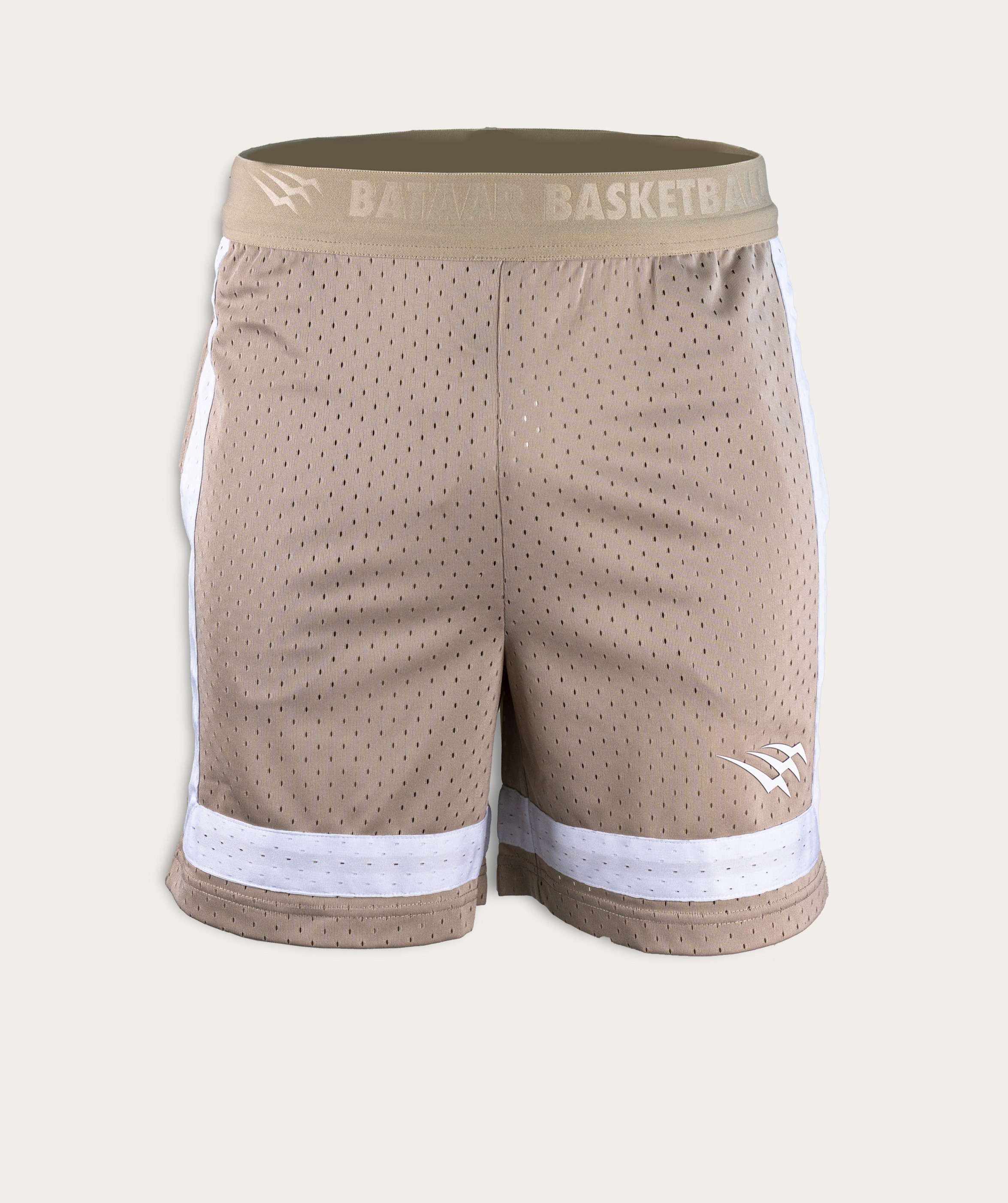 Beige Bataar Basketball Shorts V2 | Шаргал сагсан бөмбөгийн шорт V2 ...